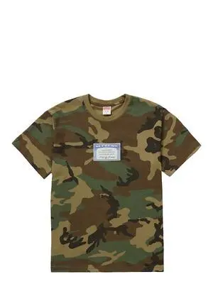 Supreme Social Tee Shirt Woodland Camo