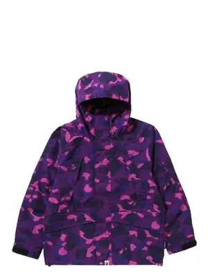 A BATHING APE Camo Snowboard Jacket - Purple