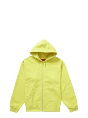 Supreme Small Box Zip Up Hooded Sweatshirt - Acid Yellow