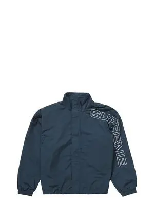 Supreme Spellout Embroidered Track Jacket Dark Blue