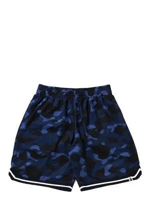 BAPE Camo Wide Fit Basketball Shorts - Navy Blue
