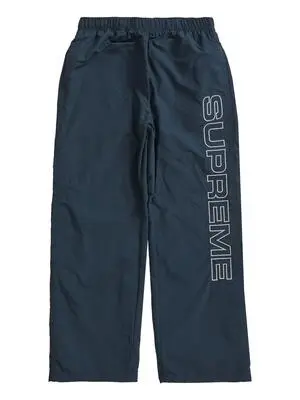 Supreme Spellout Embroidered Track Pant - Dark Blue