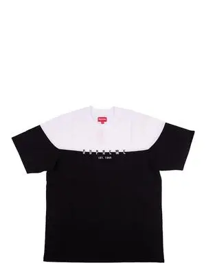 Supreme Split Logo Short Sleeve Top - Black