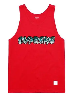 Supreme Supreme Splatter Tank Top Red