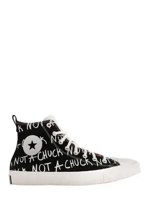 CONVERSE Unt1tl3d Hi Not A Chuck Sneakers - Black/white/bold Mandarin