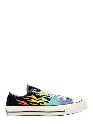 CONVERSE Chuck Taylor All Star 70s Ox Flaming Archive Print - Black/turf Orange/egret