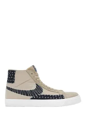 Nike Zoom Blazer Mid Sashiko Sneakers - Sesame/mystic Navy Blue/sail