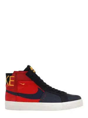 Nike Zoom Blazer Mid Premium Deconstructed Barcelona Sneakers - University Red/university Gold/summit White