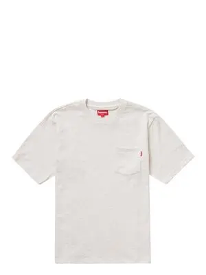 Supreme Short Sleeve Pocket Tee Shirt - Heather Natural