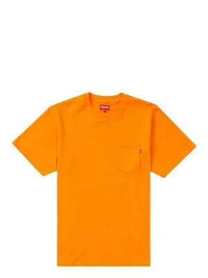 Supreme Short Sleeve Pocket Tee Shirt - Orange
