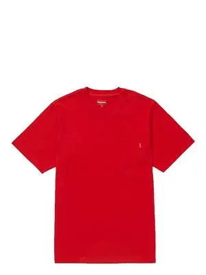 Supreme Short Sleeve Pocket Tee Shirt - Red