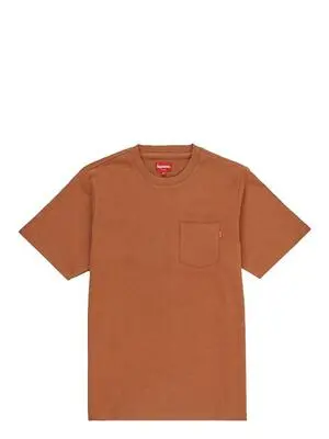 Supreme Short Sleeve Pocket Tee Shirt - Rust