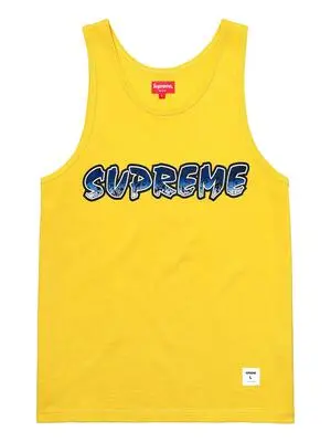 Supreme Splatter Tank Top Yellow