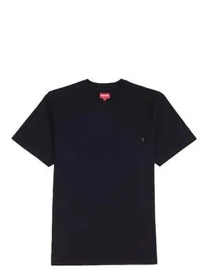 Supreme Short Sleeve Pocket Tee Shirt - Black