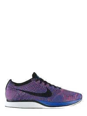 Nike Flyknit Racer Sneakers - Game Royal/black/pink Flash