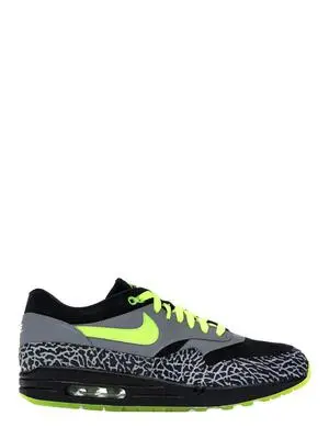 Nike Air Max 1 112 Pack Sneakers - Black/neon Yellow/metallic Silver