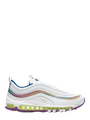 Nike Air Max 97 Iridescent Stripes Sneakers - White/washed Coral/purple
