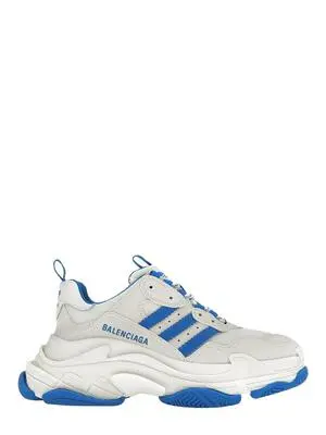 Balenciaga X Adidas Triple S Sneakers - White/blue