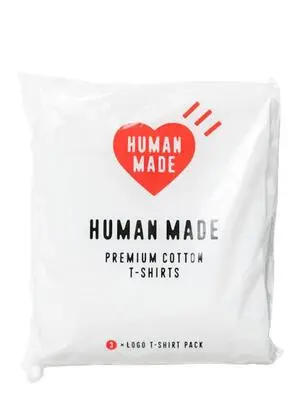 HUMAN MADE 3 Pack Premium Cotton T-shirt - White