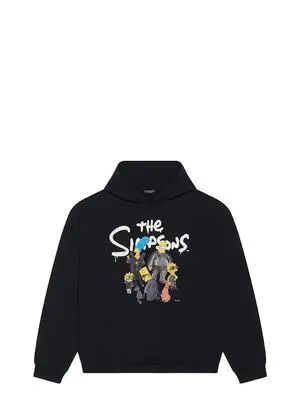 Balenciaga X The Simpsons Wide Fit Hoodie - Black