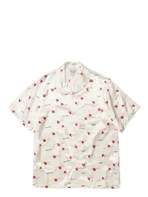 HUMAN MADE Flamingo Aloha Shirt - White