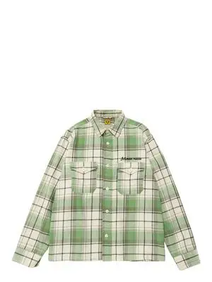 HUMAN MADE Checked Overshirt - Green