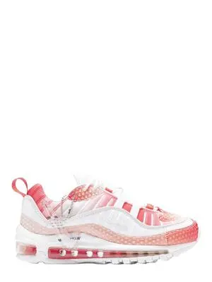 Nike Air Max 98 Bubble Pack Sneakers - Track Red/white/barely Rose