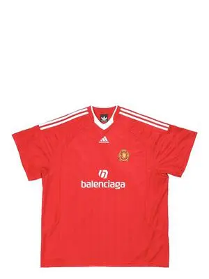 Balenciaga X Adidas Soccer Oversized T-shirt - Red