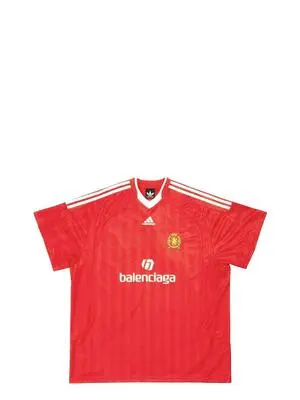 Balenciaga X Adidas Soccer T-shirt Oversized - Red