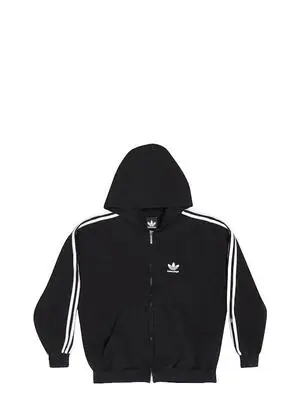 Balenciaga X Adidas Zip-up Hoodie - Black