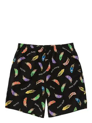 HUMAN MADE Feather Print Shorts - Black