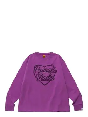 HUMAN MADE Heart Long Sleeve T-shirt - Purple