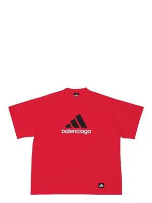 Balenciaga X Adidas T-shirt Oversized - Red
