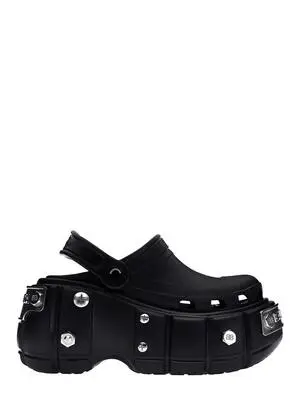 Balenciaga X Crocs Hardcrocs Sandal - Black