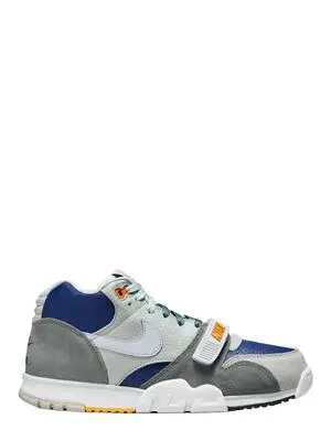 Nike Trainer 1 Mid Split Sneakers - Light Silver/black/deep Royal Blue