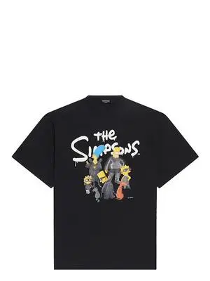 Balenciaga X The Simpsons Oversized T-shirt - Black