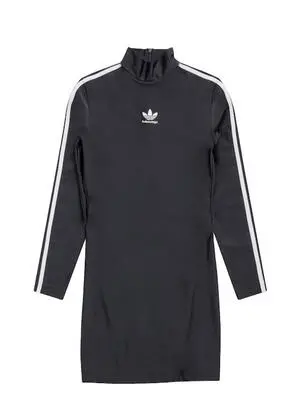 Balenciaga X Adidas Long Sleeve Mini Dress - Black