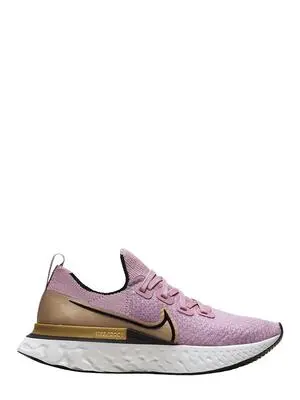 Nike React Infinity Run Flyknit Sneakers - Plum Fog/metallic Gold/platinum Tint