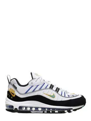Nike Air Max 98 Premium - White/black/royal Blue