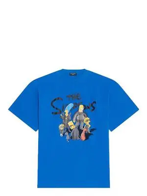 Balenciaga X The Simpsons Oversized T-shirt - Indigo