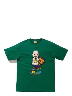 A BATHING APE X J Balvin Peeping Milo Tee Shirt - Green