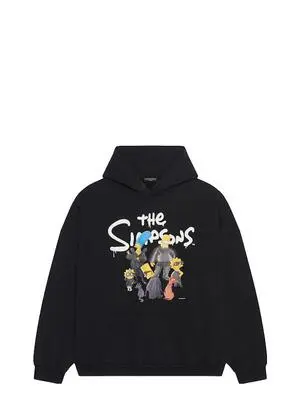 Balenciaga X The Simpsons Wide Fit Hoodie - Black