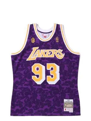 A BATHING APE X Mitchell & Ness Los Angeles Lakers Jersey - Purple