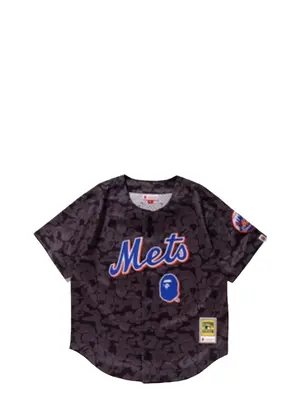 BAPE X Mitchell & Ness Mets Jersey - Black