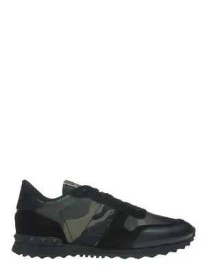 Valentino Garavani Rockrunner Camouflage Sneakers - Black/green