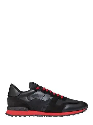 Valentino Garavani Rockrunner Sneakers - Black/valentino Red