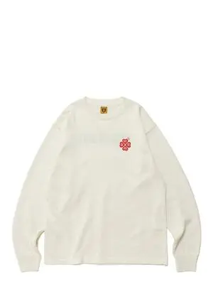 HUMAN MADE Linen Blend Knit Sweater - White