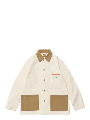 HUMAN MADE Herringbone Coverall Jacket - White