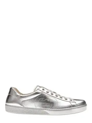 Gucci Ace Metallic Sneakers - Silver