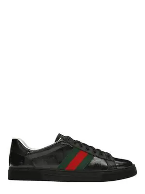 Gucci Ace Gg Crystal Sneakers - Black